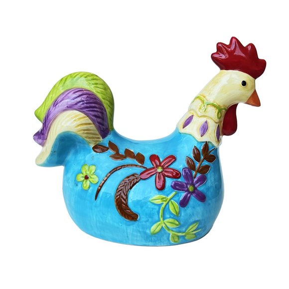 Apropos | Kitchen | Apropos Colorful Handpainted Ceramic Chicken Rooster Kitchen Farmhouse Dcor ...